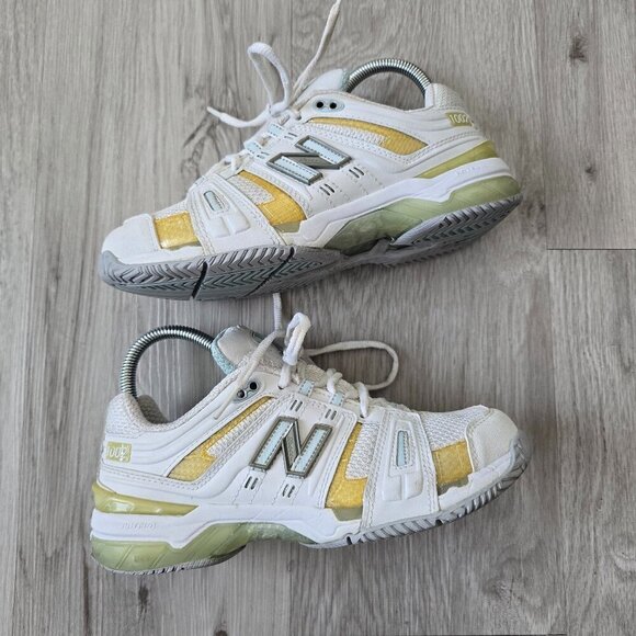 New Balance | Shoes | Vintage New Balance 02 White Leather Blue Sporty ...